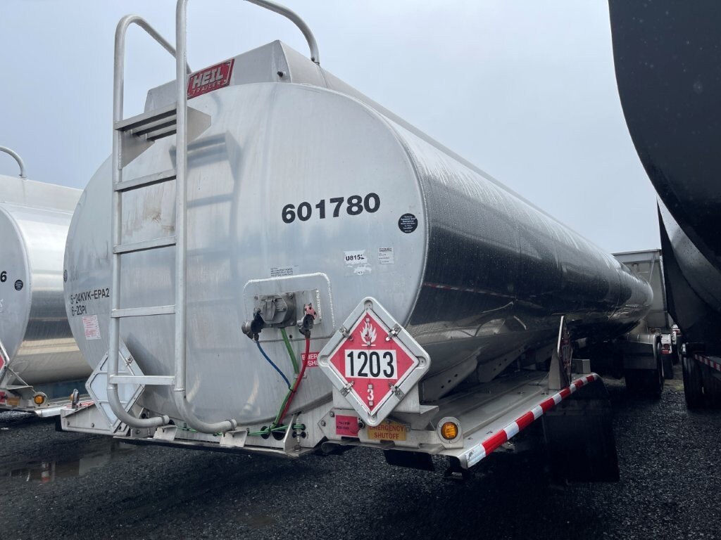 2019 HEIL 9200 GAL., 4-COMPT., 2-AXLE ALUMINUM SEMI TANK TRAILER